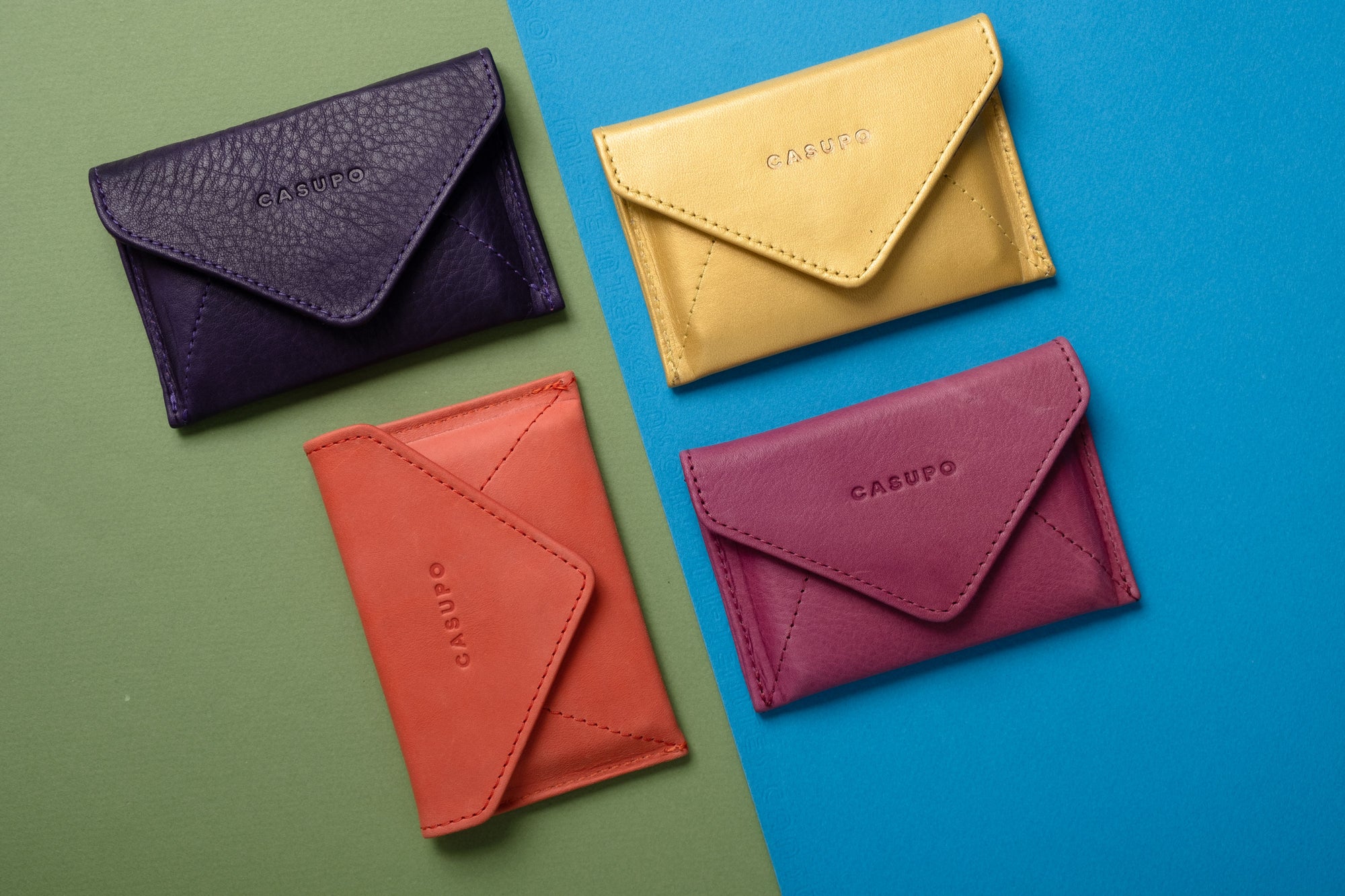 Leather Envelope Wallets with RFID Protection – Made in USA