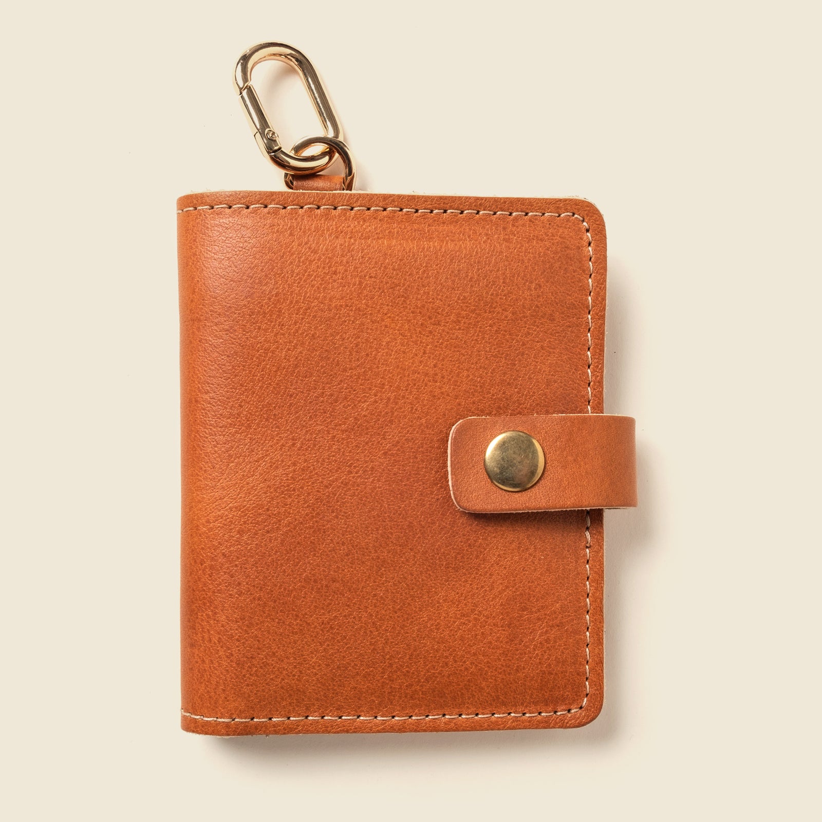 Leather Snap Wallets with Key Ring for Men & Women