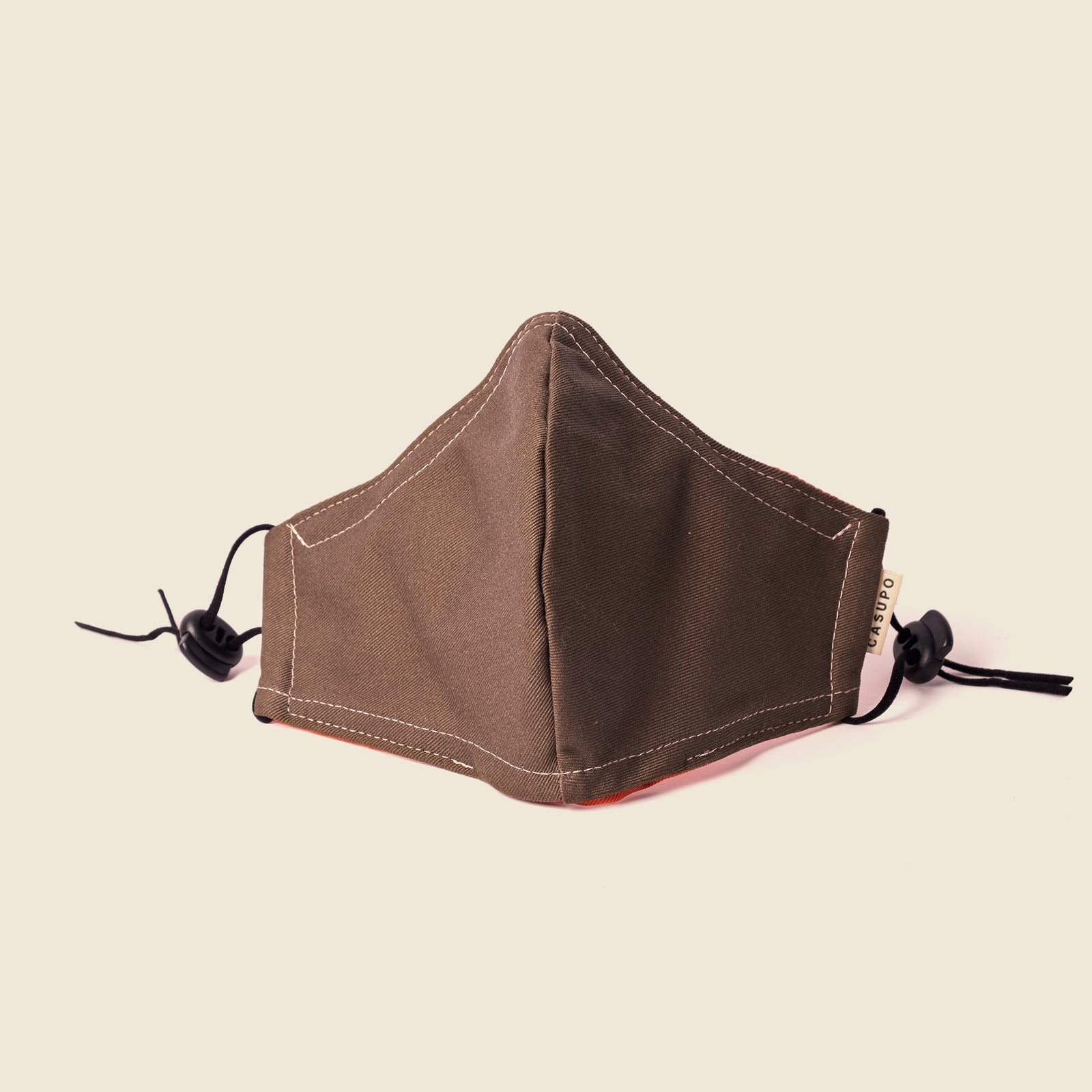 Reusable double layer cloth face mask with pocket
