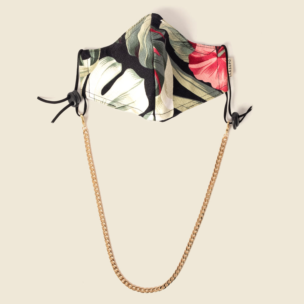 Gold chain for face mask