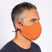 Reusable double layer cloth face mask with pocket