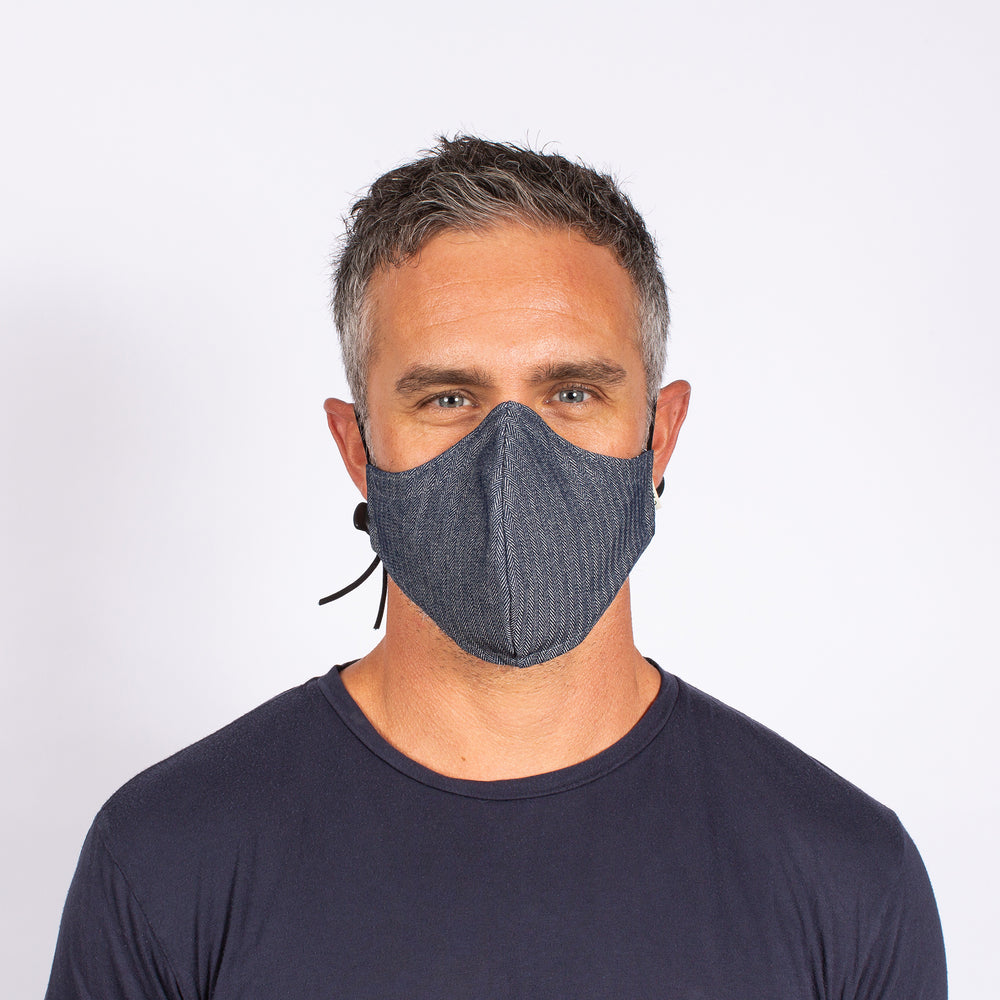 Washable cotton face mask for men